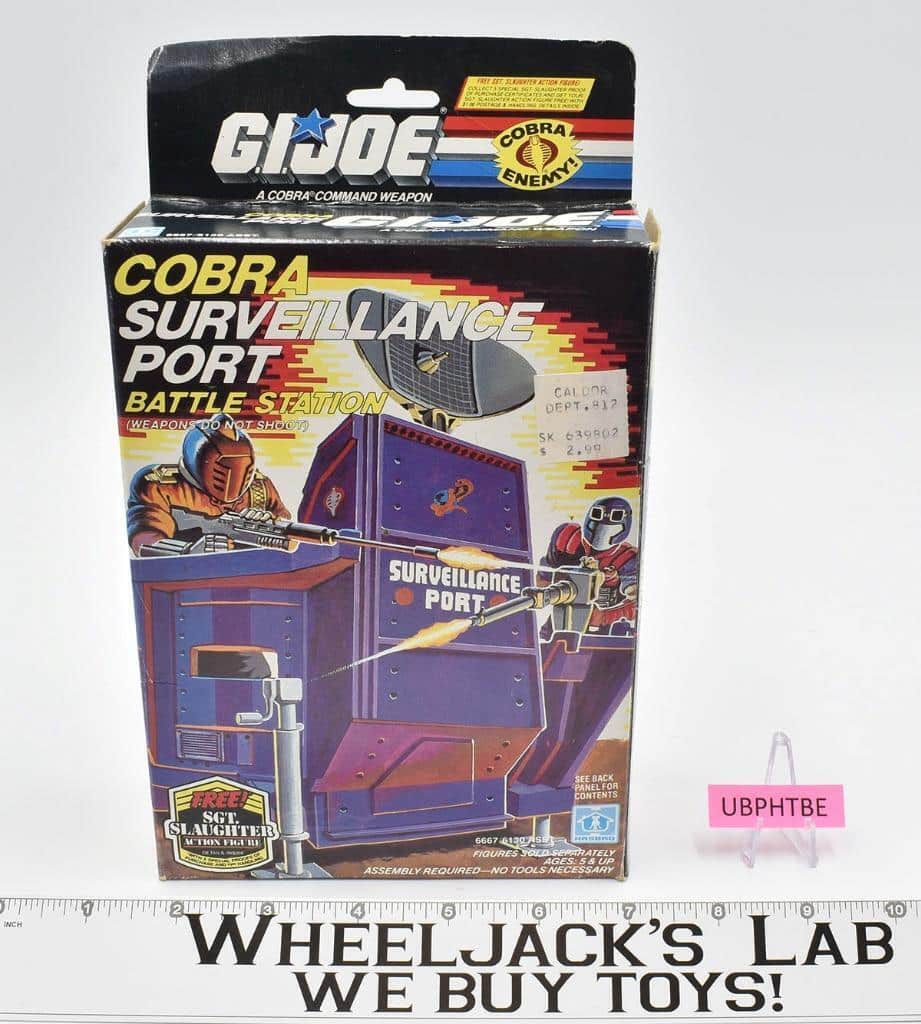 Cobra Surveillance Port W/Box 100% Complete GI Joe 1986 Hasbro Vintage ...