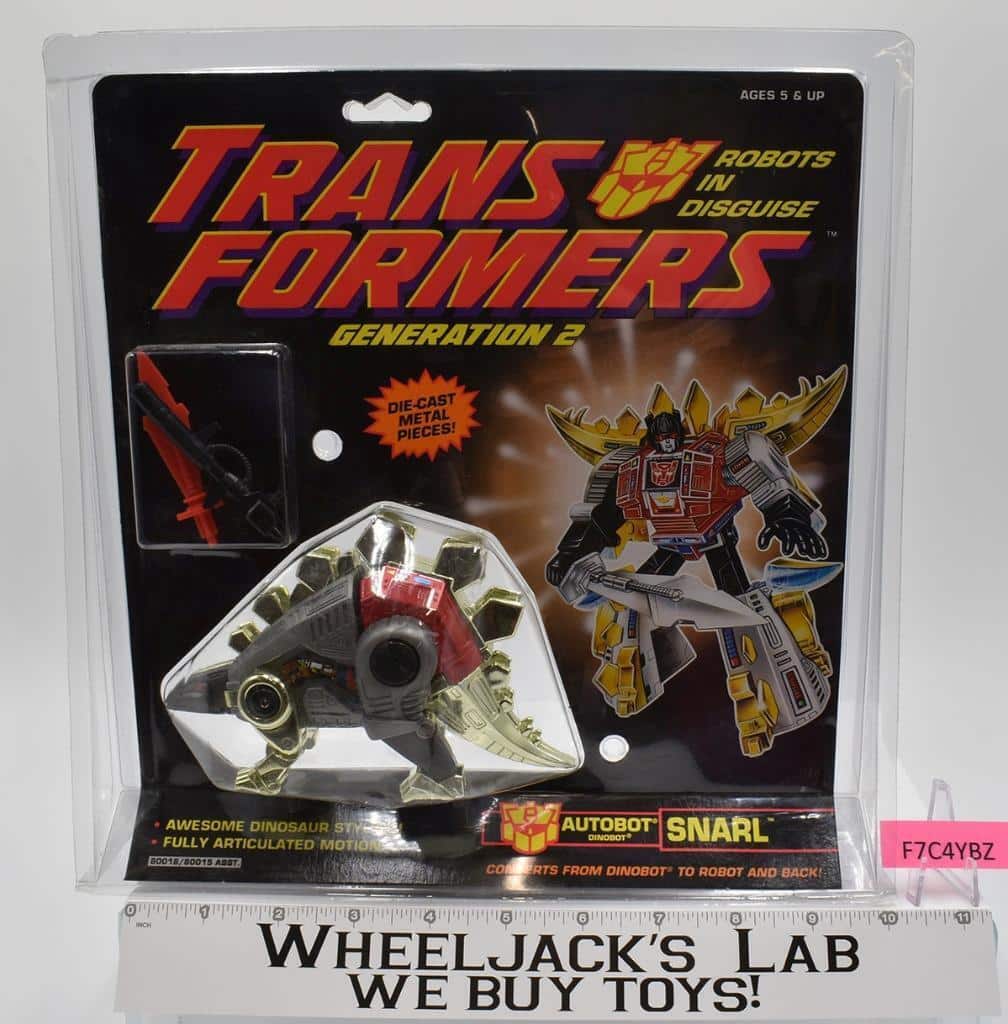 Snarl Silver Dinobot Autobot G2 Transformers 1992 Hasbro Figure NEW ...