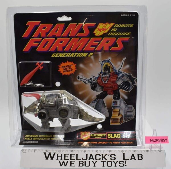 Slag Gray Dinobot Autobot G2 Transformers 1992 Hasbro Figure NEW MISB ...