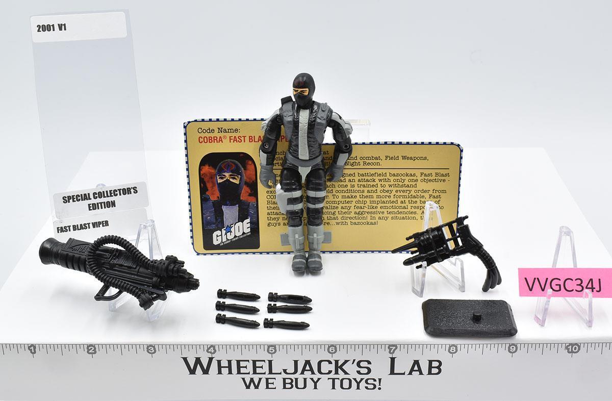 Fast Blast Viper v1 100% Complete G.I. Joe 2001 Hasbro Action Figure - Wheeljack's Lab