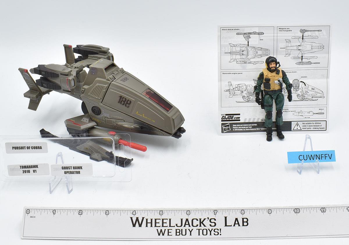 Ghost Hawk With Tomahawk 100% Complete G.I. Joe 2010 Hasbro Figure Vehicle - Wheeljack's Lab