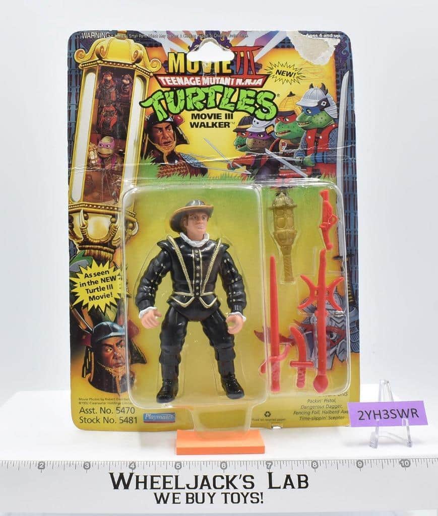 Walker Movie III Teenage Mutant Ninja Turtles TMNT 1992 Playmates MOSC ...
