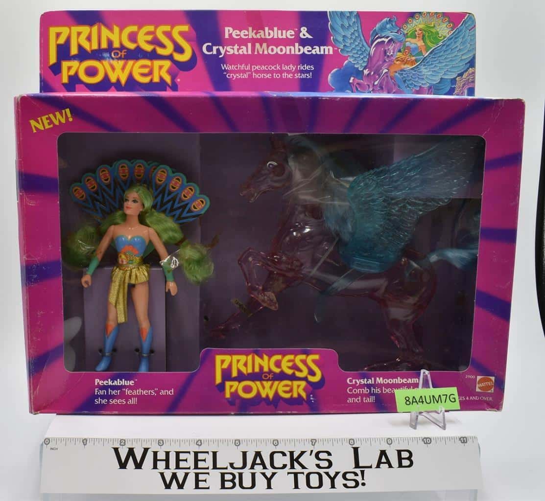 Peekablue w/ Crystal Moonbeam Princess of Power 1986 Mattel NEW MISB ...