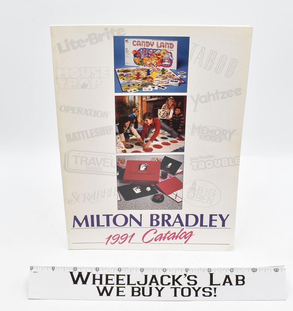 Milton Bradley 1991 Toy Fair Employee Dealer Catalog Boardcard Games Puzzles Wheeljacks Lab