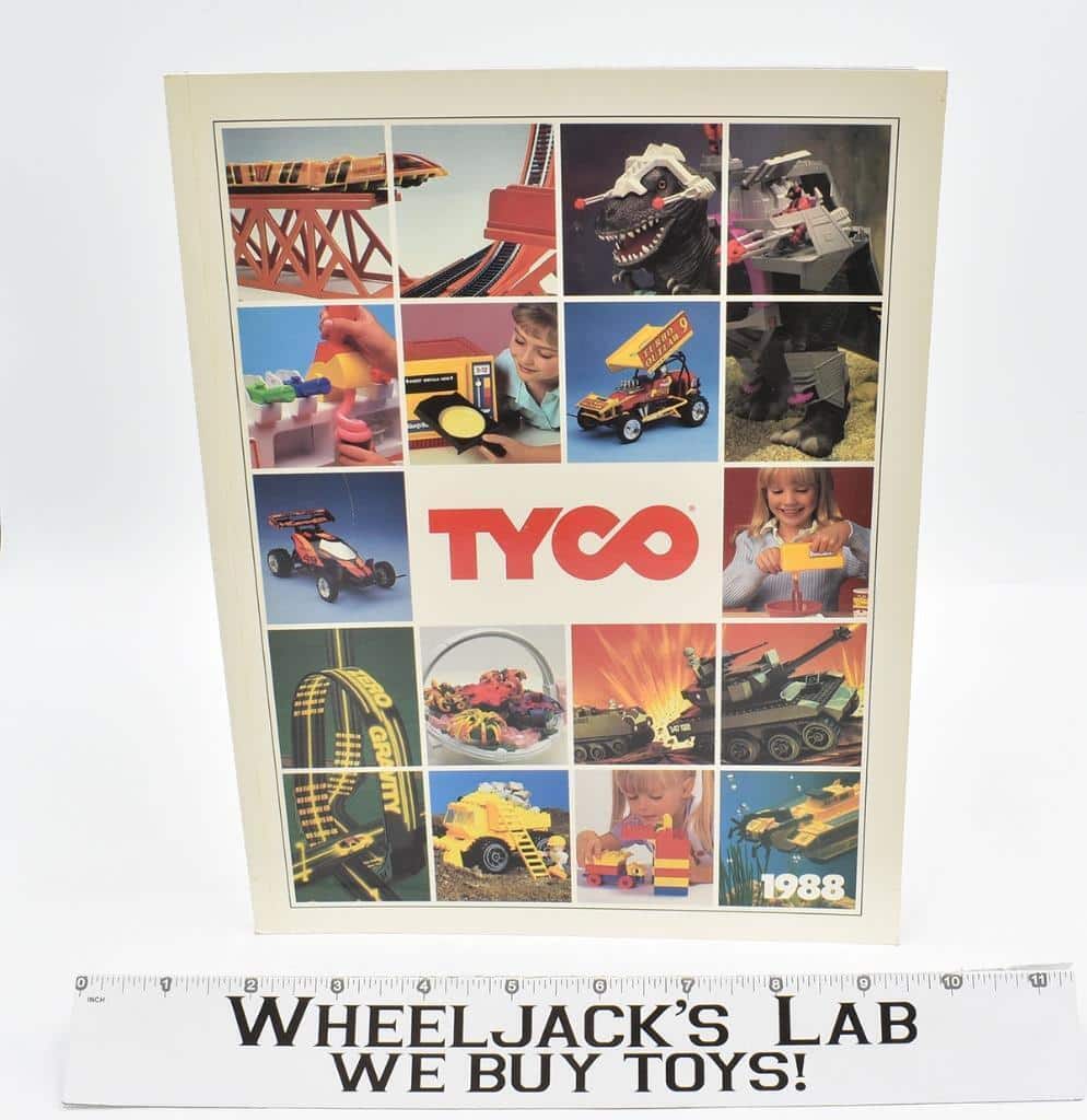 TYCO 1988 Toy Fair Employee Dealer Catalog DINO RIDERS STOMPERS SLOT ...