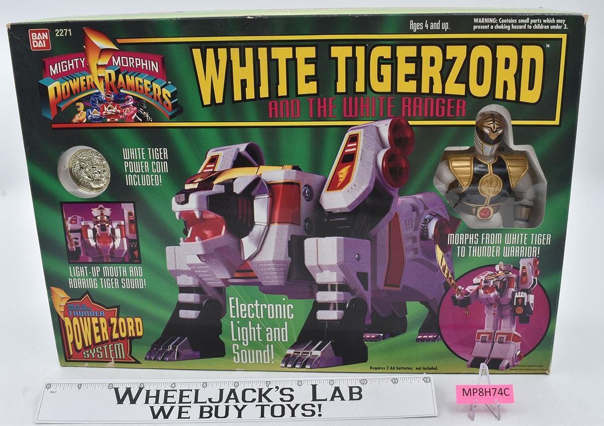 White Tigerzord W/Ranger Mighty Morphin Power Rangers 1994 Bandai ...