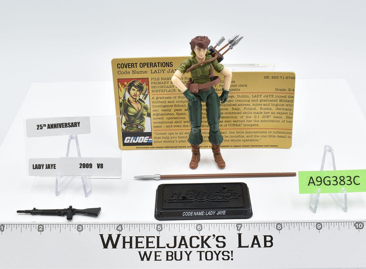 Lady Jaye v8 100% Complete GI Joe Box Set Exclusive 2009 Hasbro Figure ...