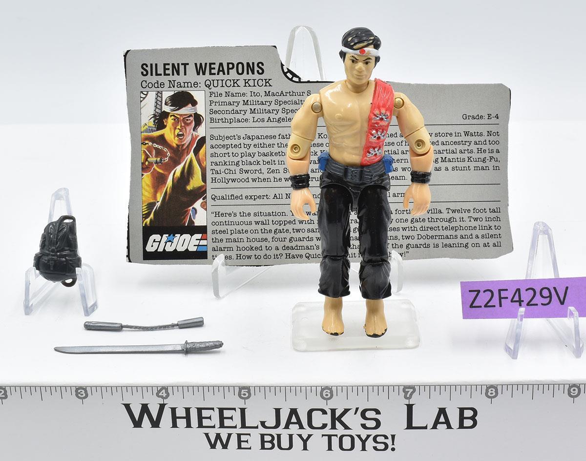 Quick Kick V1 100% Complete G.I. Joe 1985 Hasbro Vintage Action Figure ...