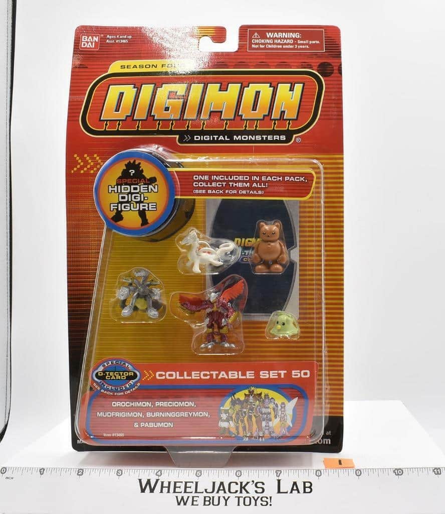 Digimon Season 4 Set 50 #1 Digimon Digital Monsters 1997 Bandai PVC ...