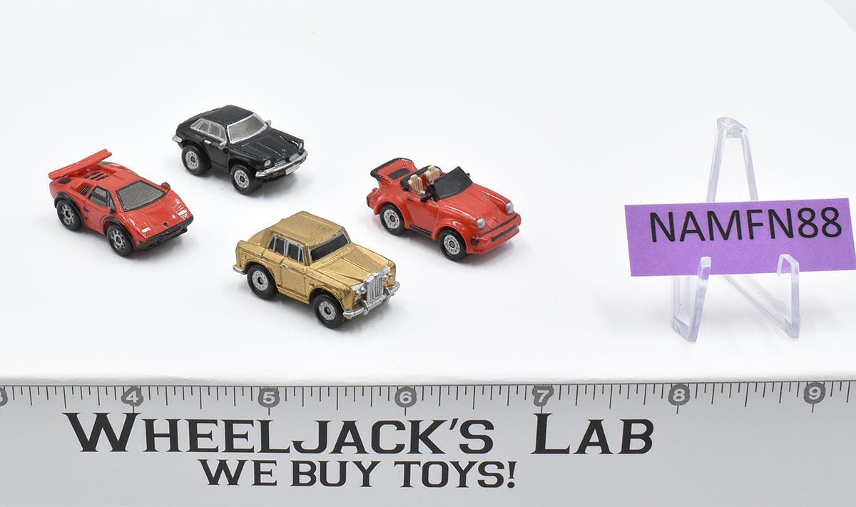 Lot of 4 European Collection Cars/Vehicles 1988-89 Vintage Galoob Micro ...
