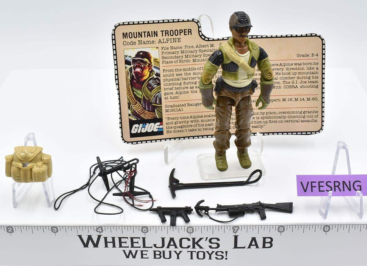Alpine V1 100% Complete G.I. Joe 1985 Hasbro Vintage Action Figure ...