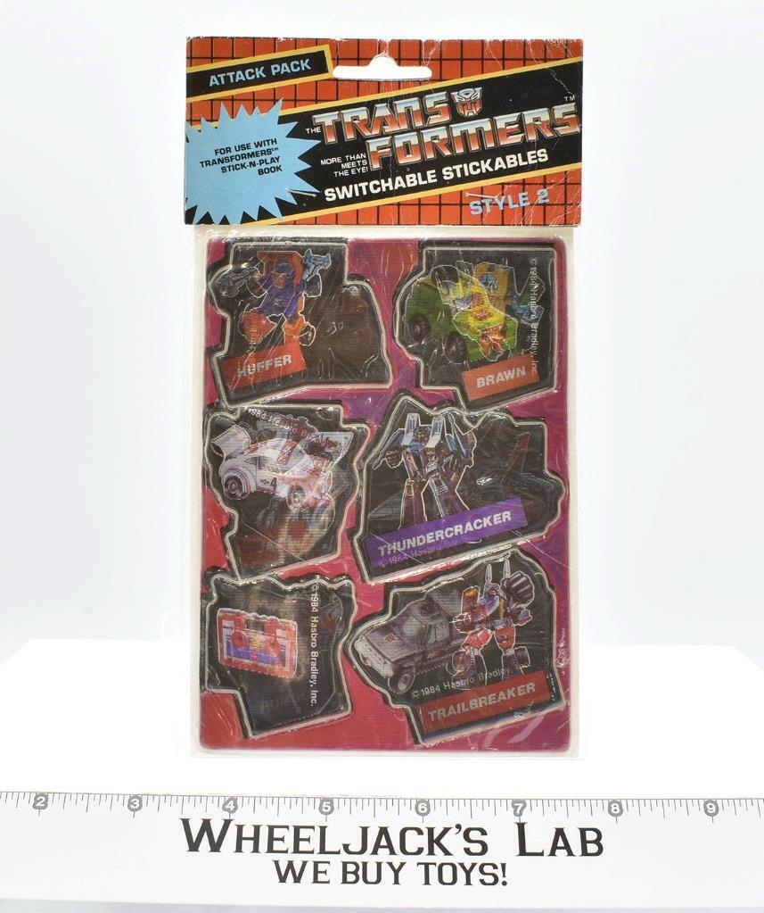 Switchable Stickables Attack Pack Style #2 1984 NEW G1 Transformers ...