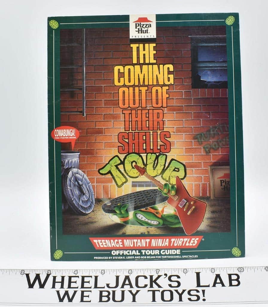 Coming out of Their Shells Official Tour Guide TMNT 1990 Pizza Hut ...
