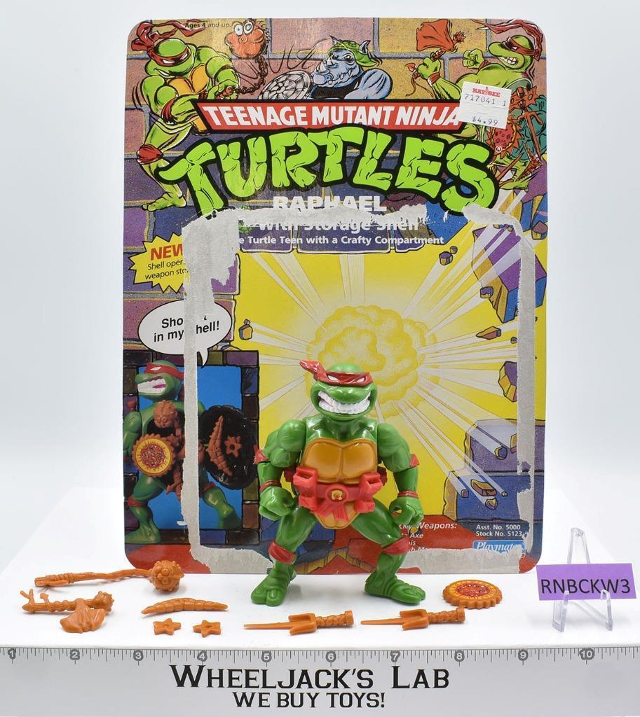 Storage Shell Raphael W/Cardback 100% Complete TMNT 1991 Playmates ...