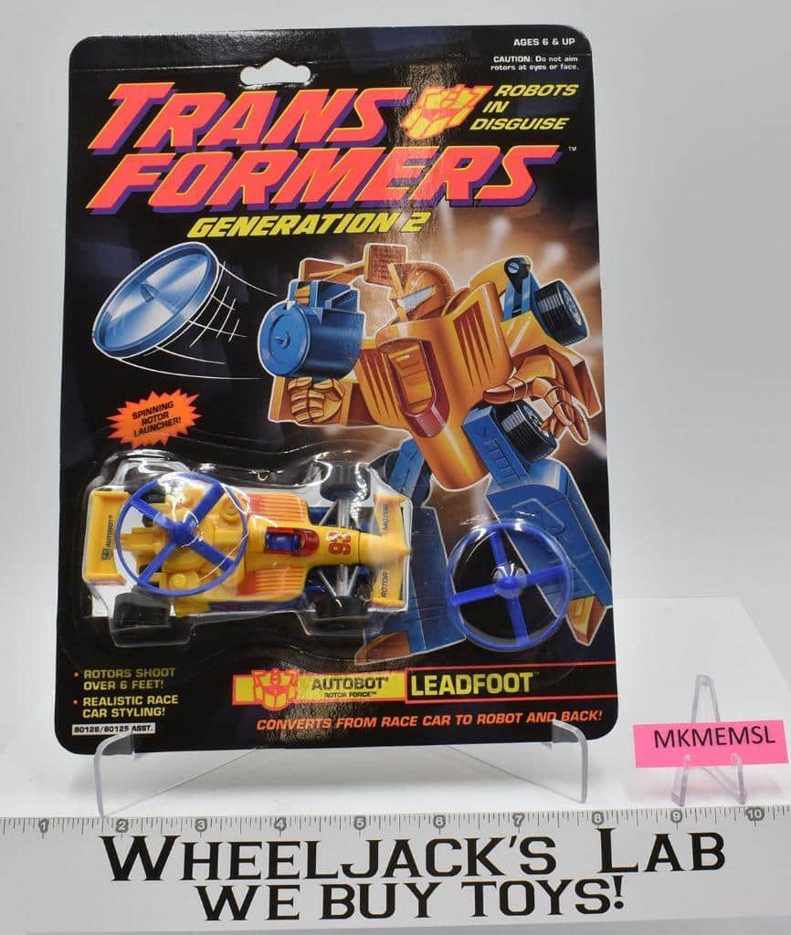 Leadfoot Rotor Force Autobot G2 Transformers 1993 Hasbro Figure MOSC ...