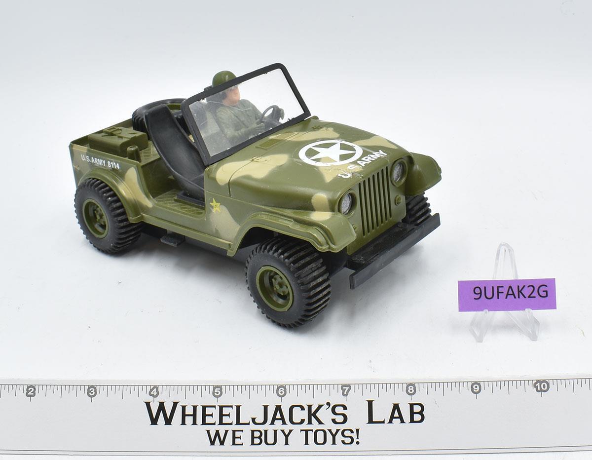 Battery Operated Green Army Jeep 1980's Soma Vintage Military Toy ...