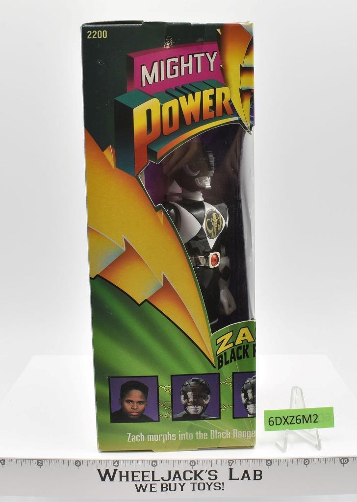 Zach Black Ranger Mighty Morphin Power Rangers 1994 Bandai NEW MISB ...