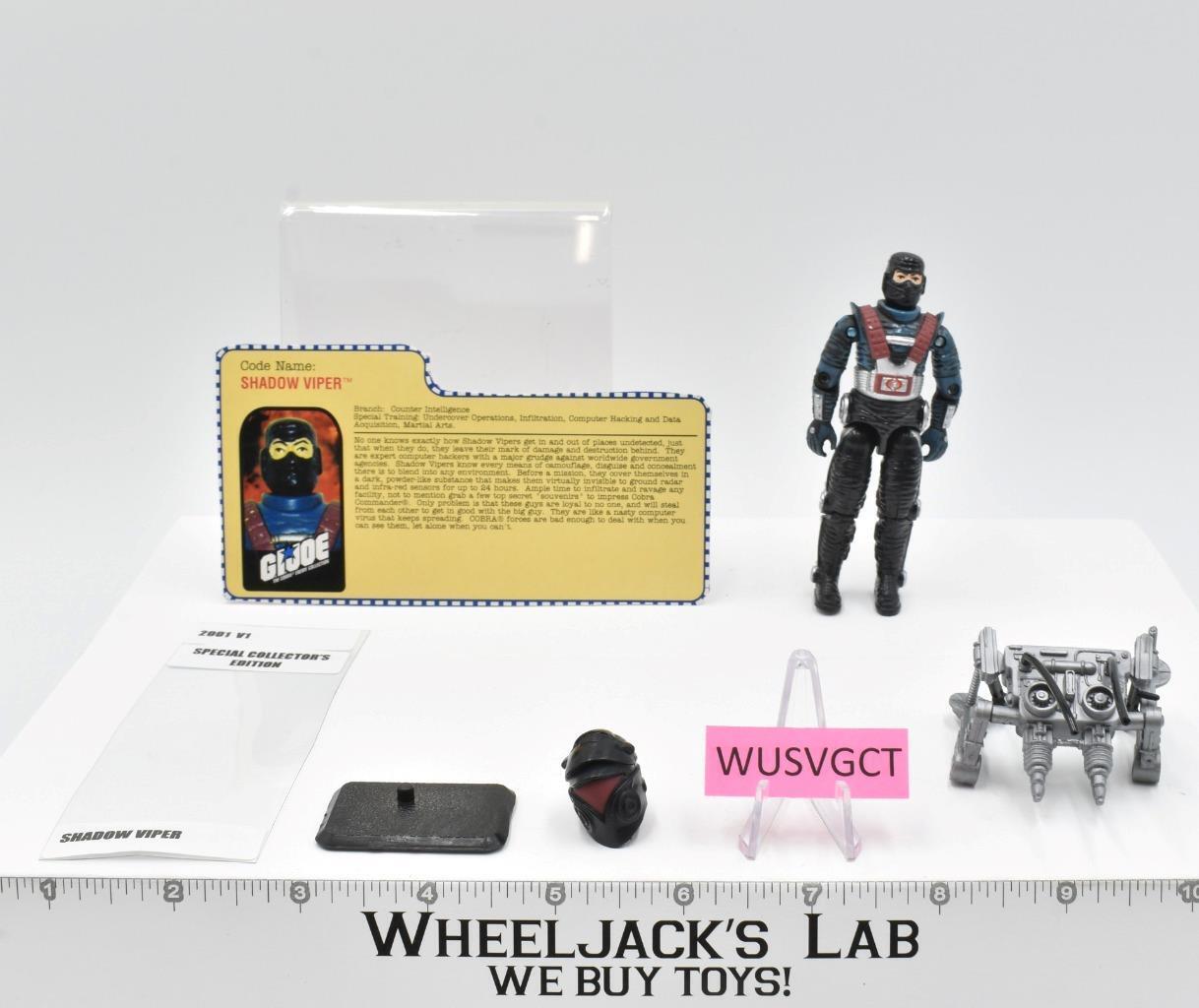Shadow Viper v1 100% Complete G.I. Joe 2001 Hasbro Action Figure ...