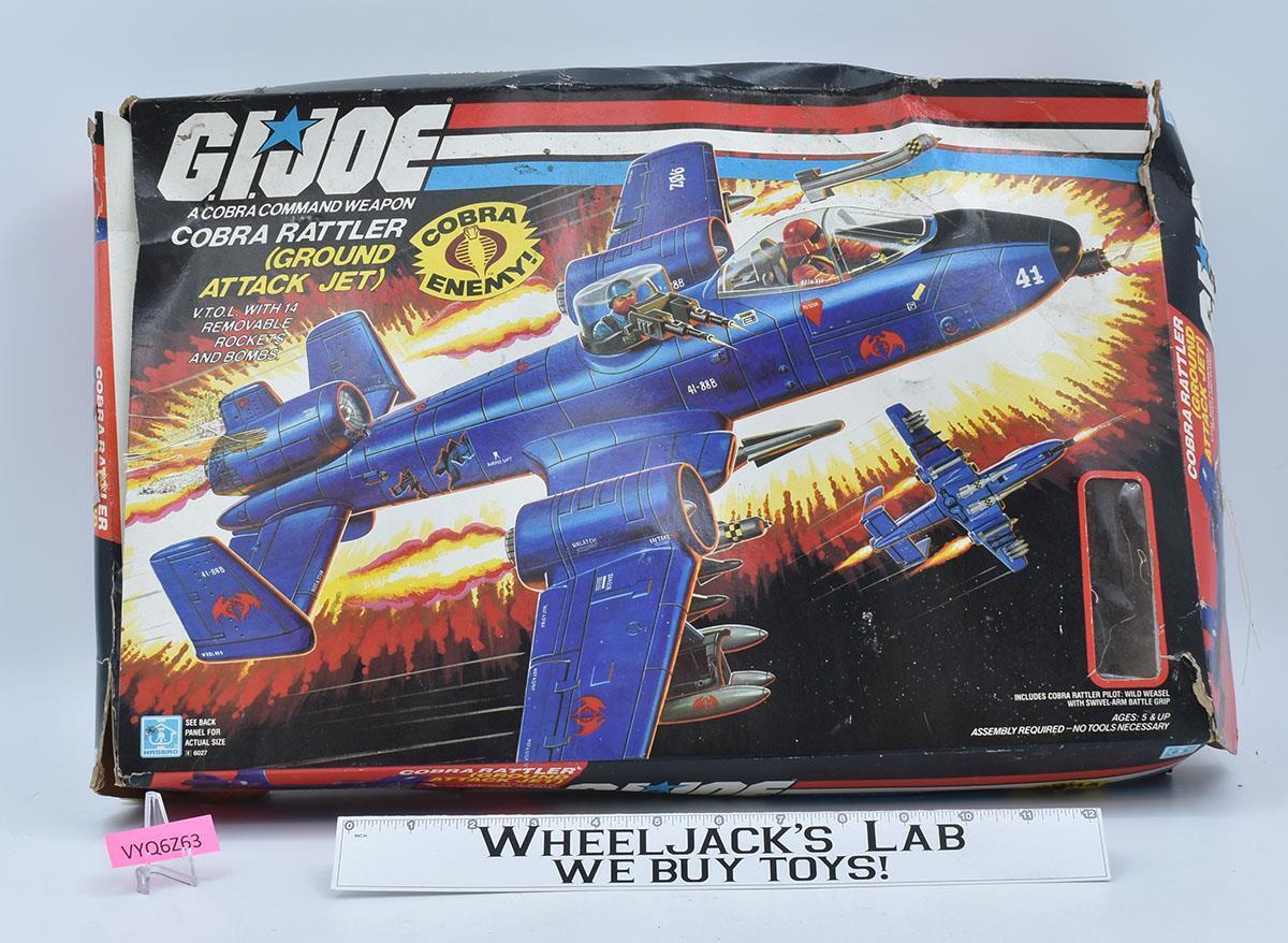Ground Attack Jet Cobra Rattler 100% Complete W/Box 1984 Hasbro Vintage ...