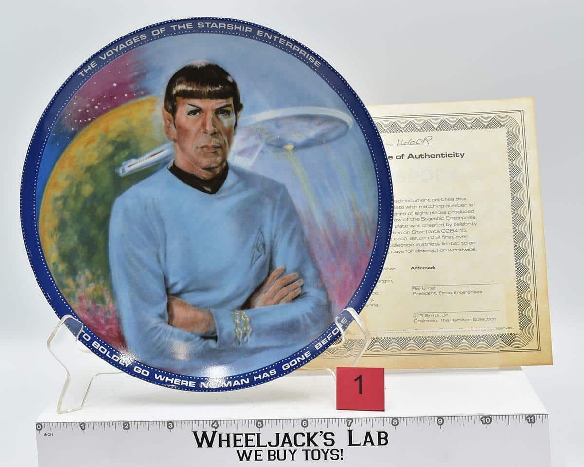 Mr. Spock Science Officer #1 Collectors Plate Star Trek 1983 Enrst ...