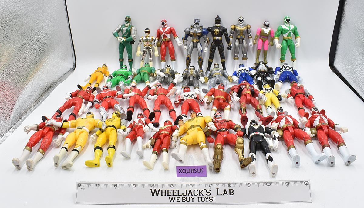 Lot of 35 Power Rangers 1990's Bandai 5" Action Figures - Wheeljack's Lab