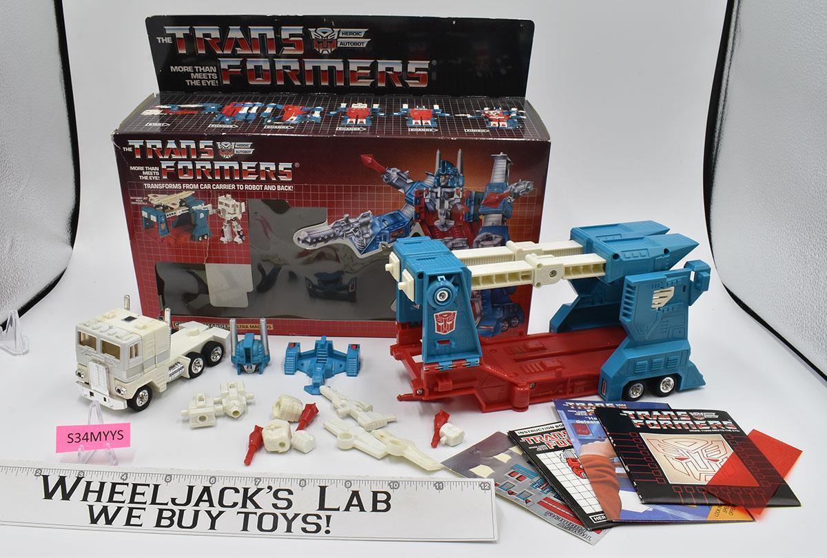Ultra Magnus W Box and Insert Tray 100% Complete 1986 Vintage G1 ...