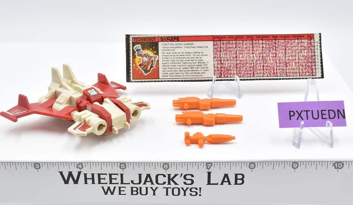 Strafe Computron Complete 1987 Vintage Hasbro G1 Transformers Action ...