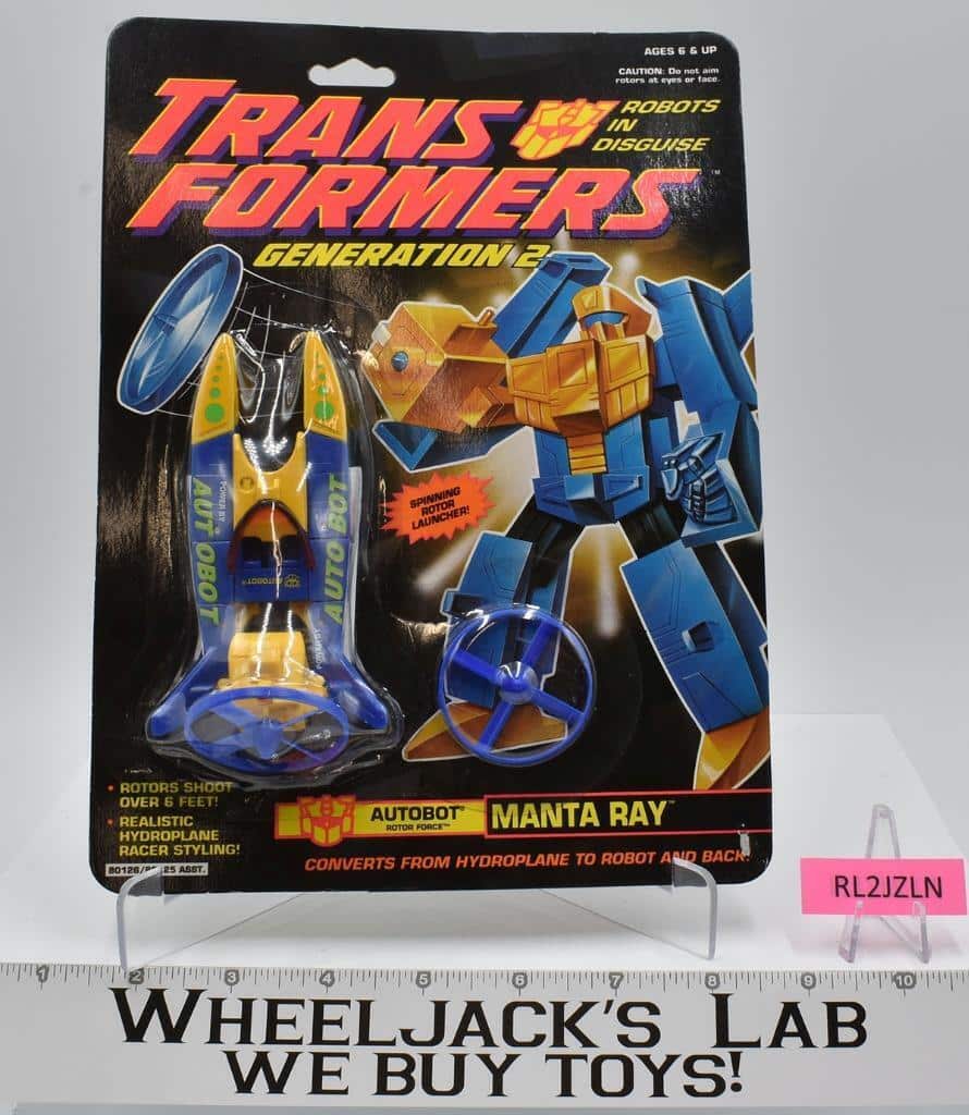 Manta Ray Rotor Force Autobot G2 Transformers 1993 Hasbro Figure MOSC ...