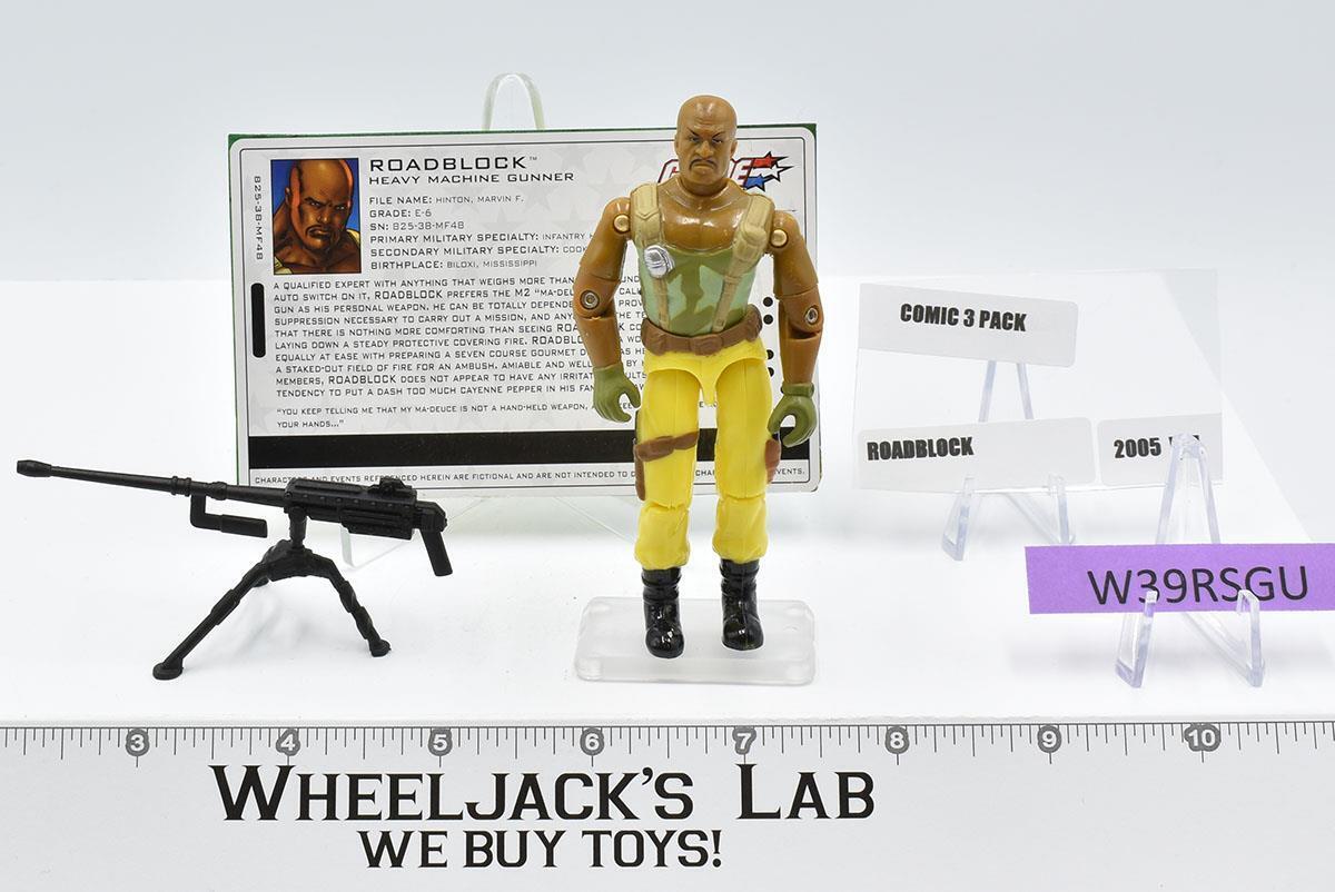 Roadblock v14 100% Complete GI Joe Comic Book 2004 Hasbro Action Figure ...