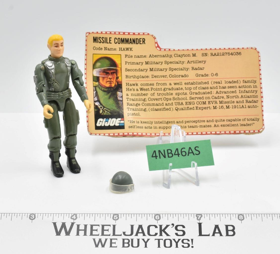 Hawk V1 Straight Arms 100% Complete G.I. Joe 1982 Hasbro Vintage Action ...