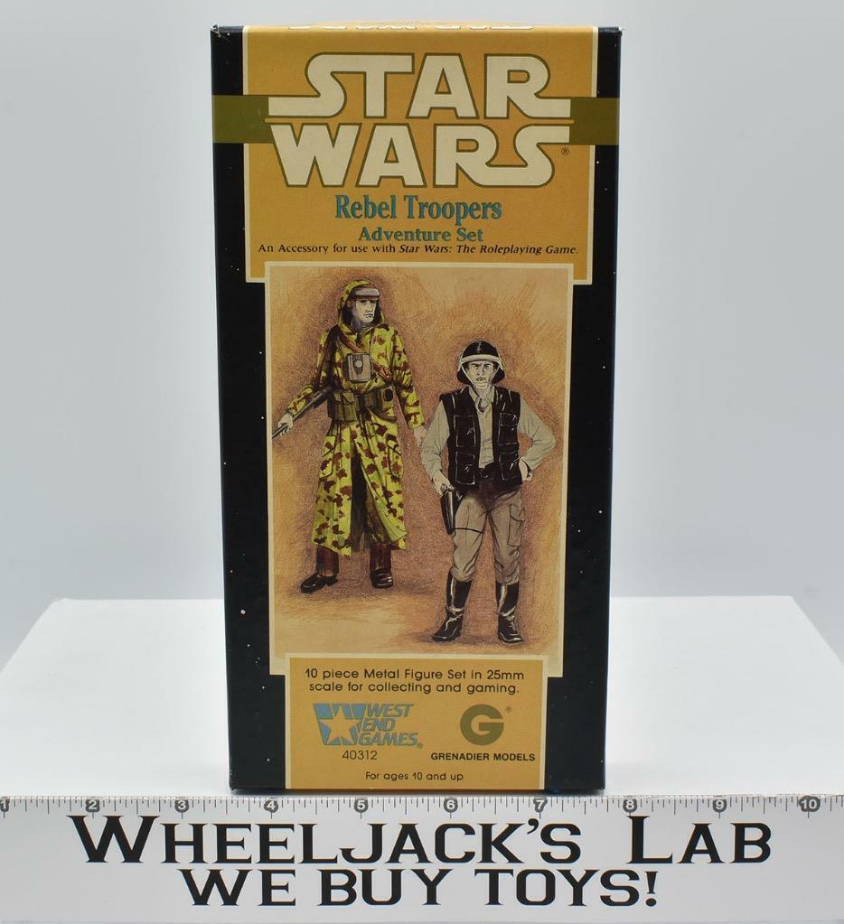 Rebel Troopers Star Wars Wes End Games 1980's Metal Figures set of 10 ...