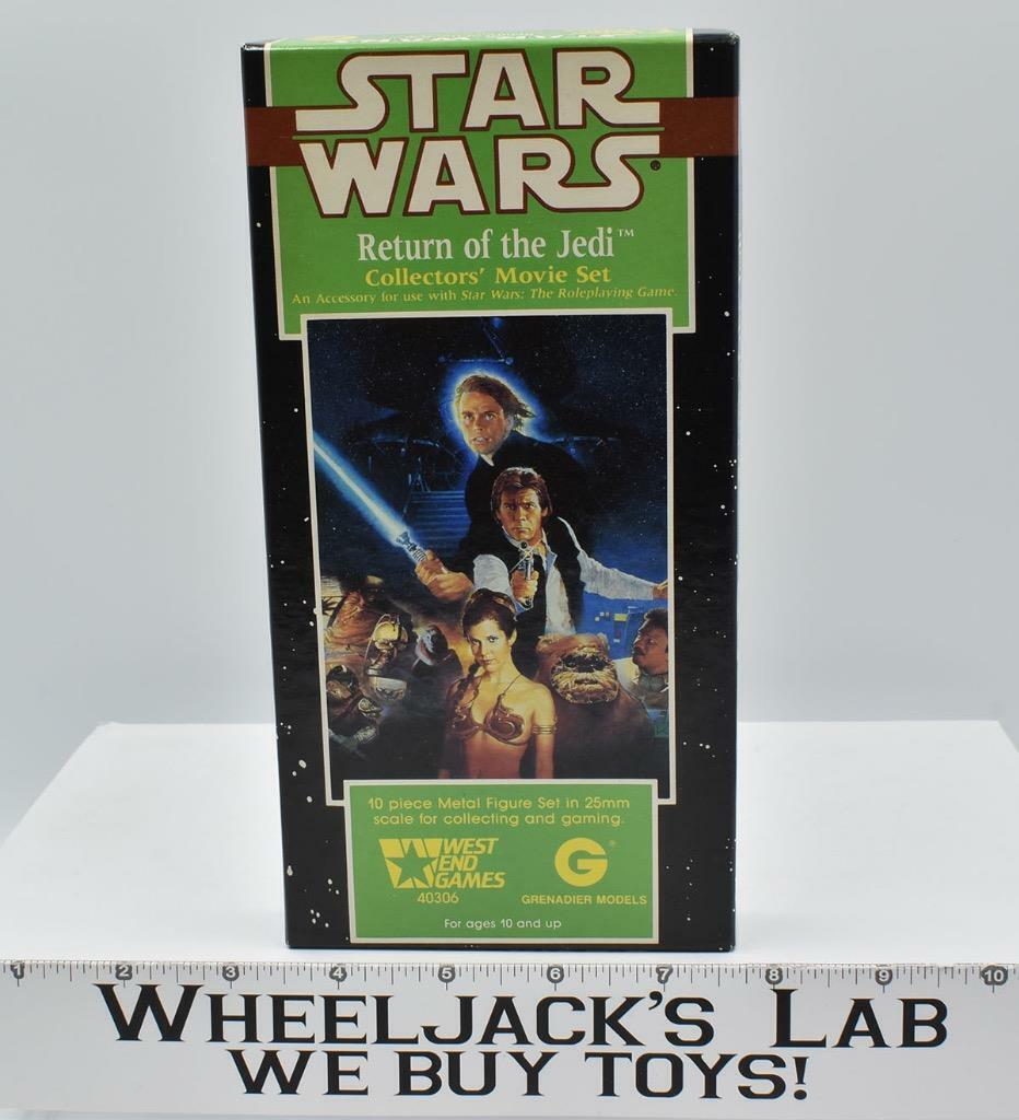 Return of the Jedi Star Wars Wes End Games 1980's Metal Figures set of ...