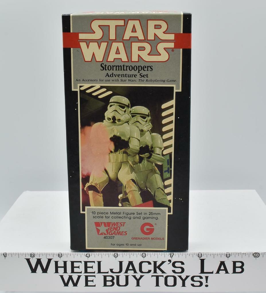 Stormtroopers Star Wars Wes End Games 1980's Metal Figures set of 10 ...