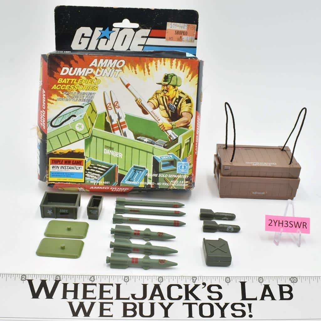 Ammo Dump Unit W/Box GI Joe 1985 Action War Hasbro Vintage - Wheeljack ...