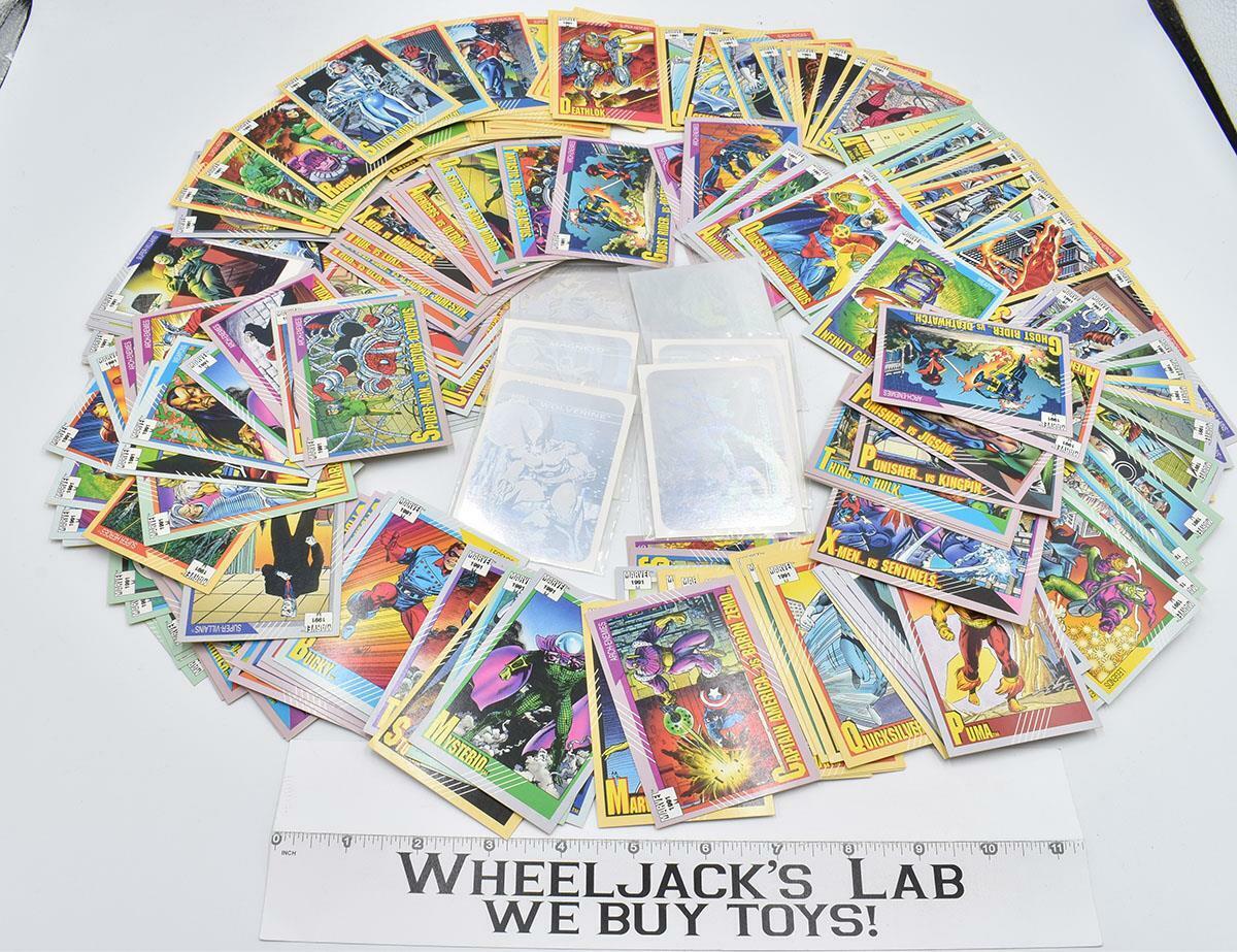 Lot of Marvel Universe Comics Trading Cards 1991 Impel + 6 Holographic ...