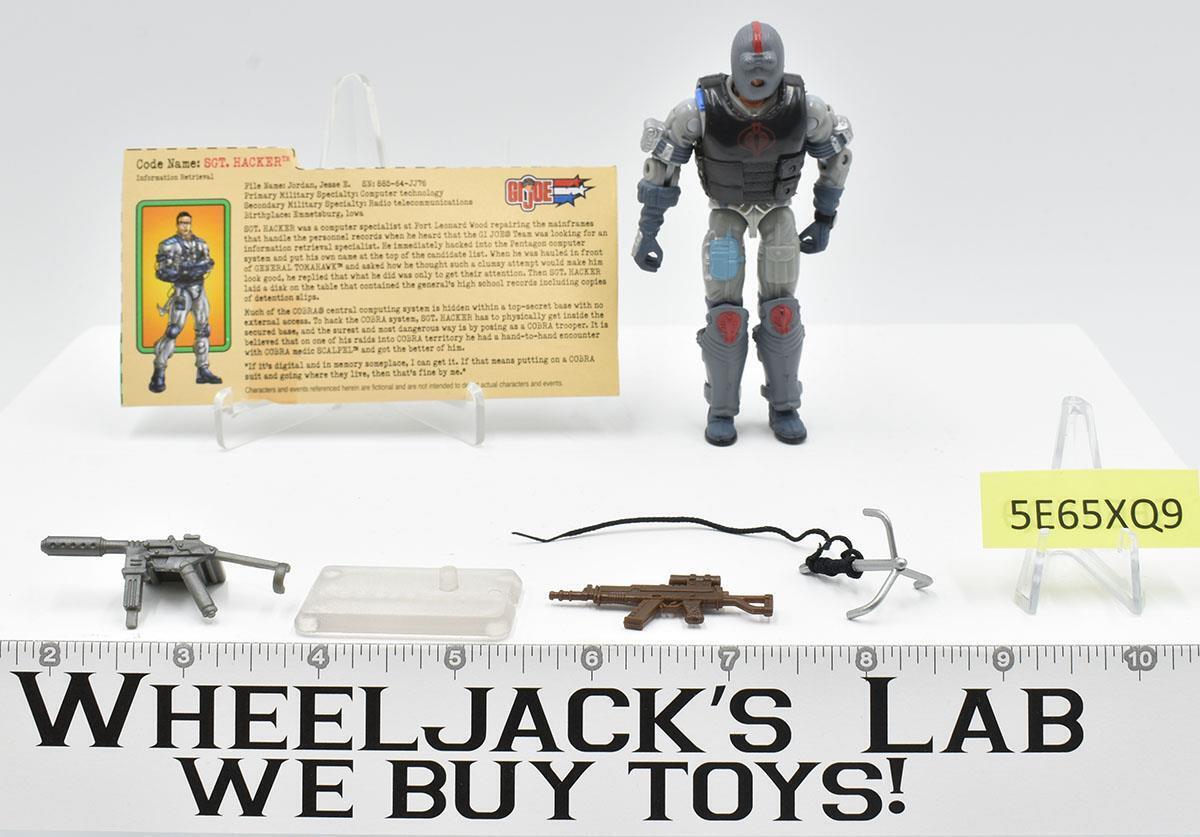 Sgt. Hacker V1 100% Complete G.I. Joe 2003 Hasbro Action Figure ...