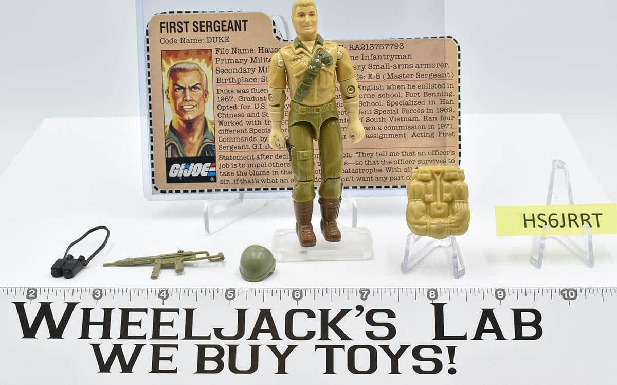 Duke: First Sergeant 100% Complete GI Joe V1 Vintage Hasbro 1983 Mail ...