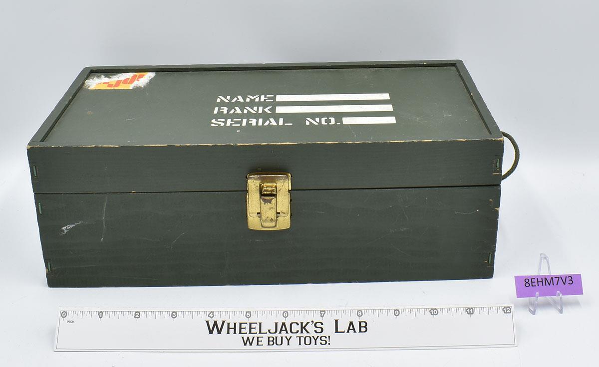Wooden Footlocker Foot Locker GREEN 1964 GI Joe ARAH Hasbro Vintage ...