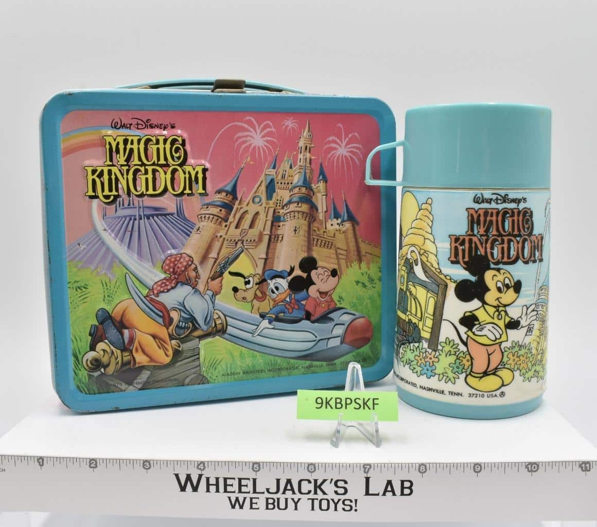 Walt Disney Magic Kingdom Metal Lunchbox W/Thermos 1979 Aladdin ...