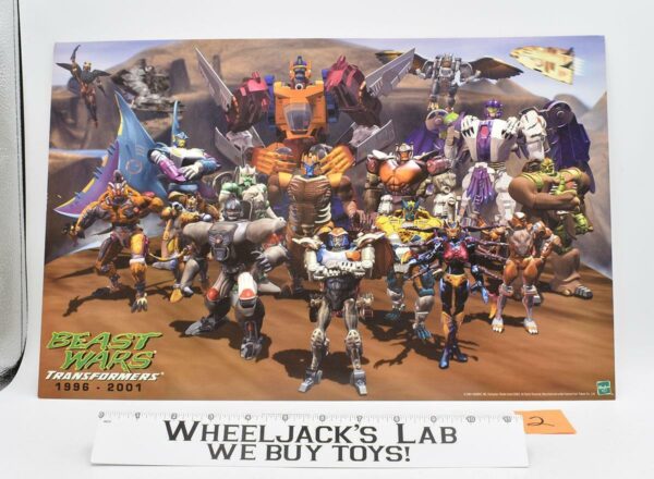 Botcon 3H 2001 #2 Promo Beast Wars Prints Poster Maximals Transformers ...