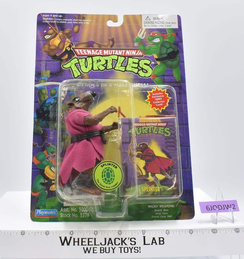 Splinter Teenage Mutant Ninja Turtles TMNT 1994 Playmates MOSC NEW ...
