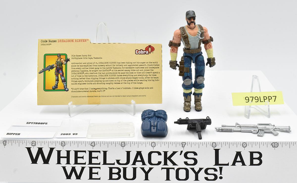 Dreadnok Ripper V3 100% Complete G.I. Joe 2003 Hasbro Action Figure ...