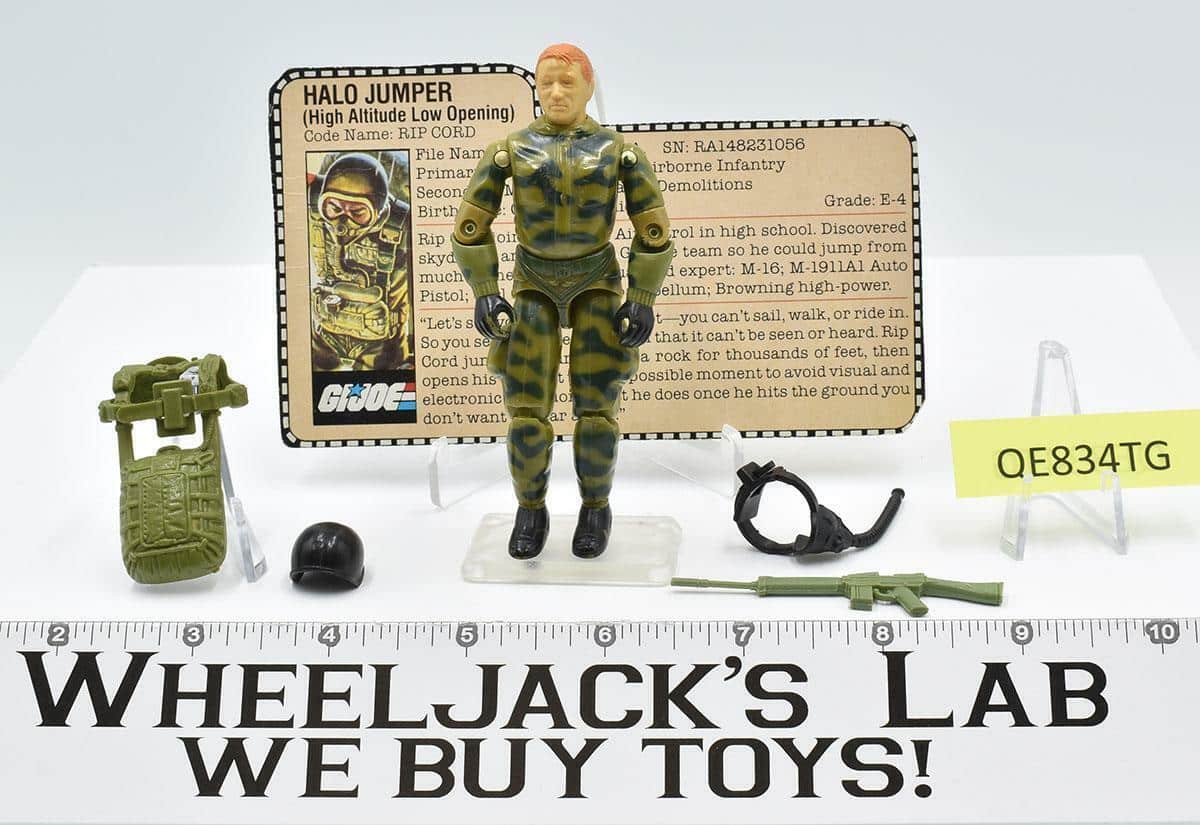 Rip Cord V1 100% Complete 1984 GI Joe Hasbro Vintage Action Figure ...