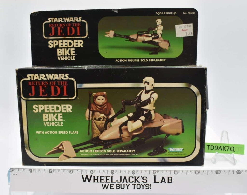 Speeder Bike 100% Complete W/Box Star Wars ROTJ Kenner 1983 Vehicle - Wheeljack's Lab
