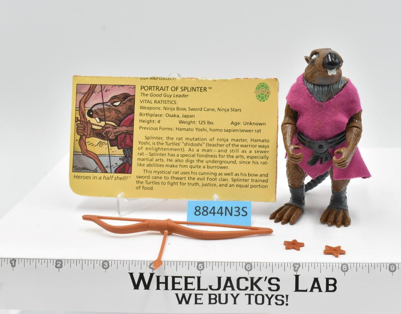 Splinter HARD HEAD Teenage Mutant Ninja Turtles TMNT Playmates 1988 ...