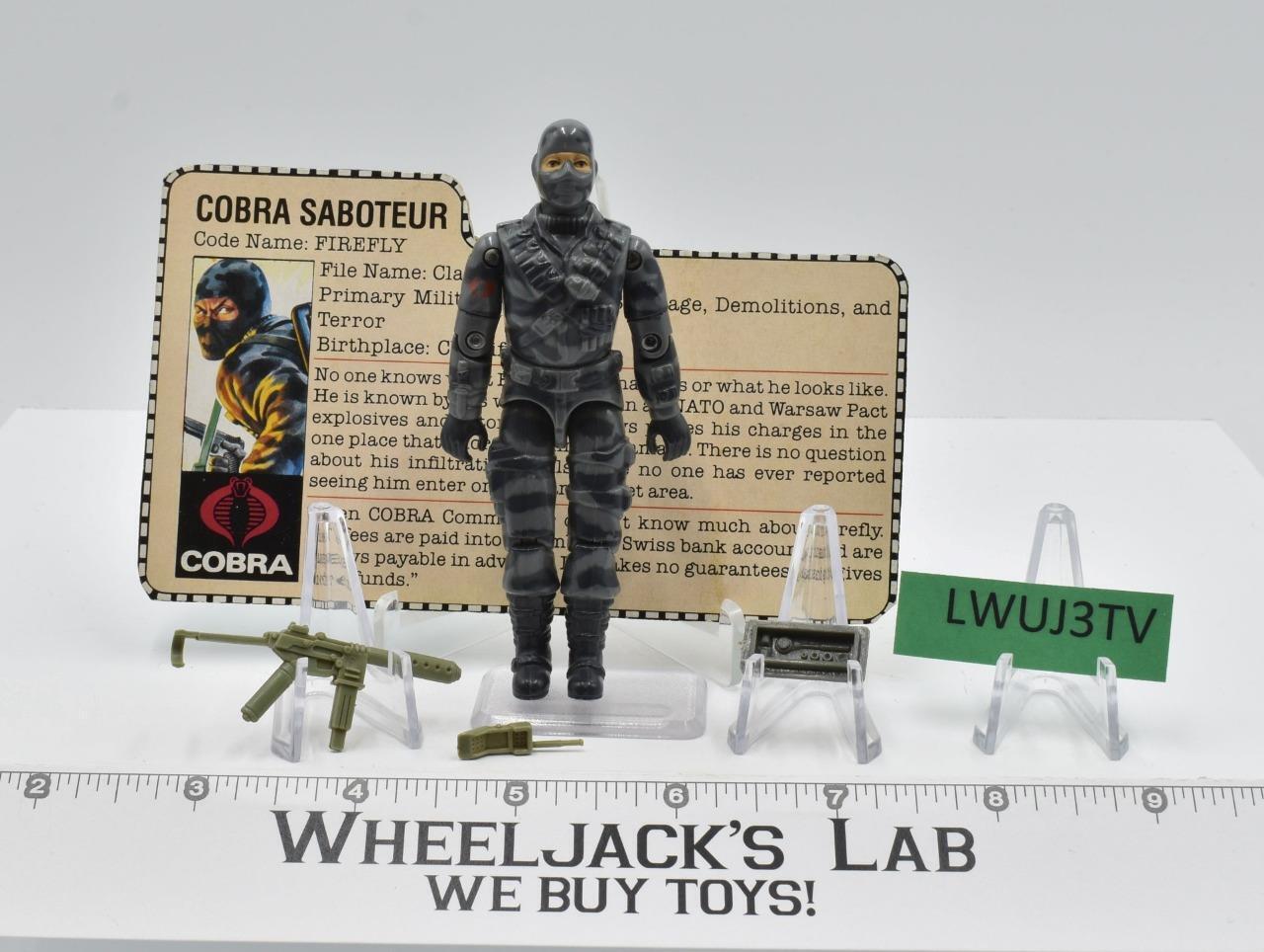 Firefly V1 100% Complete G.I. Joe 1984 Hasbro Vintage Action Figure ...