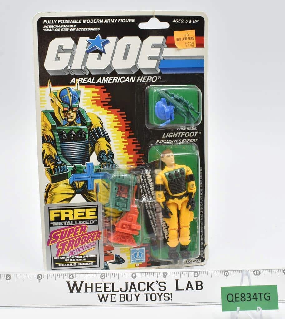 Lightfoot GI Joe ARAH 1987 Hasbro Vintage Action Figure NEW - Wheeljack ...