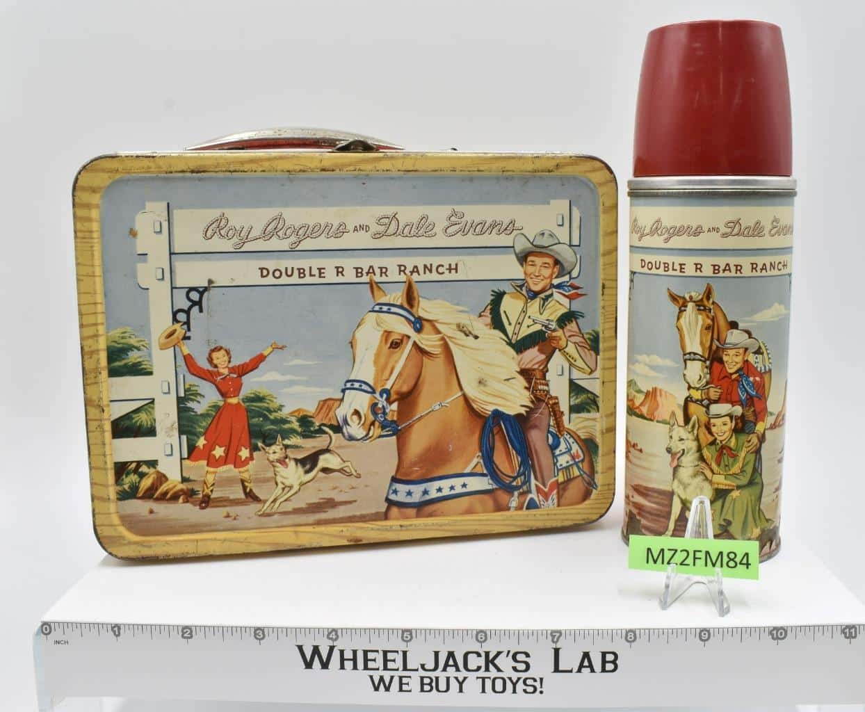Roy Rogers & Dale Evens Double R Bar Ranch Metal Lunchbox 1950's ...