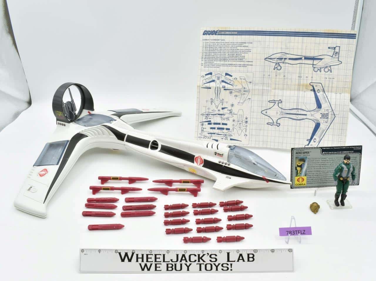 Cobra Condor Z25 W/ Aero-Viper 100% Complete GI Joe 1989 Hasbro Vintage ...