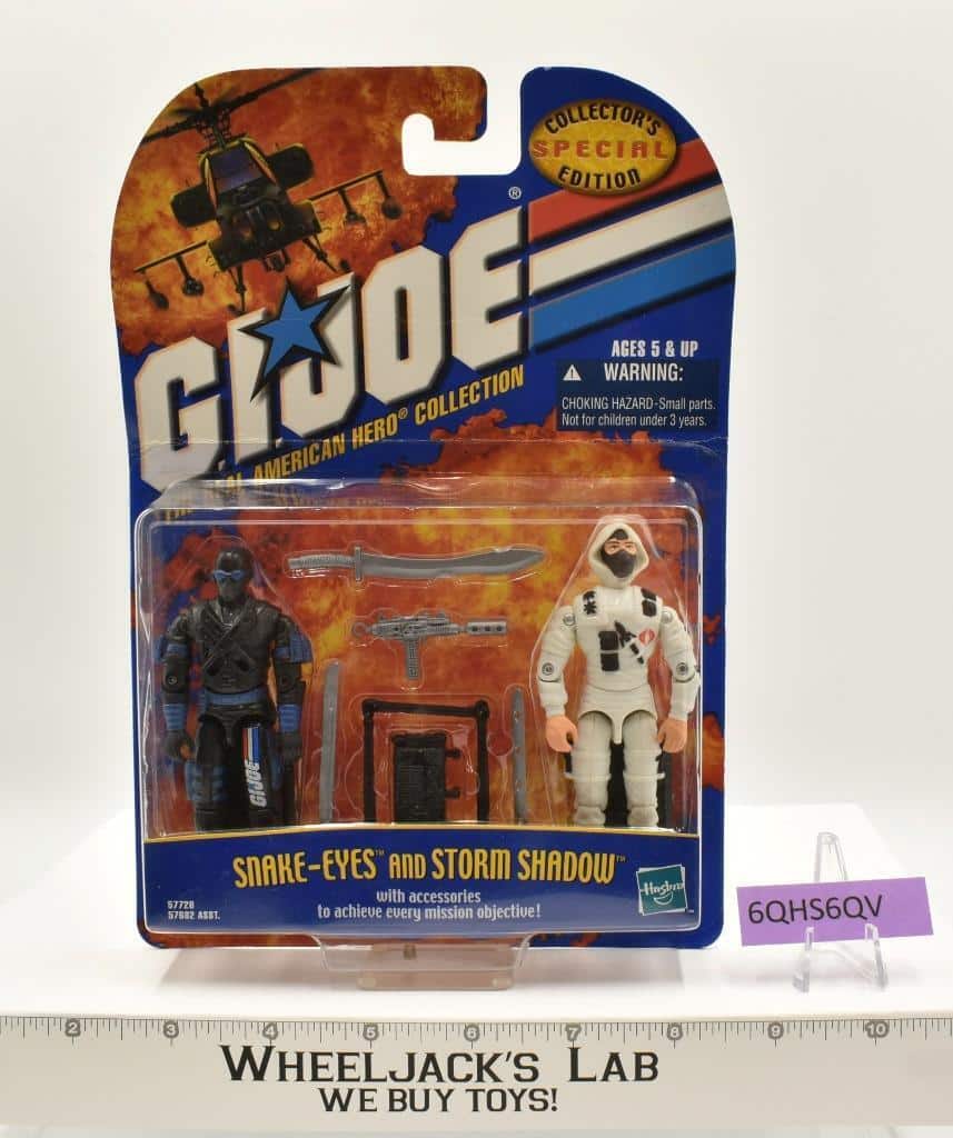 Snake Eyes & Storm Shadow GI Joe Collector's Edition 2000 Hasbro NEW SEALED MOSC - Wheeljack's Lab